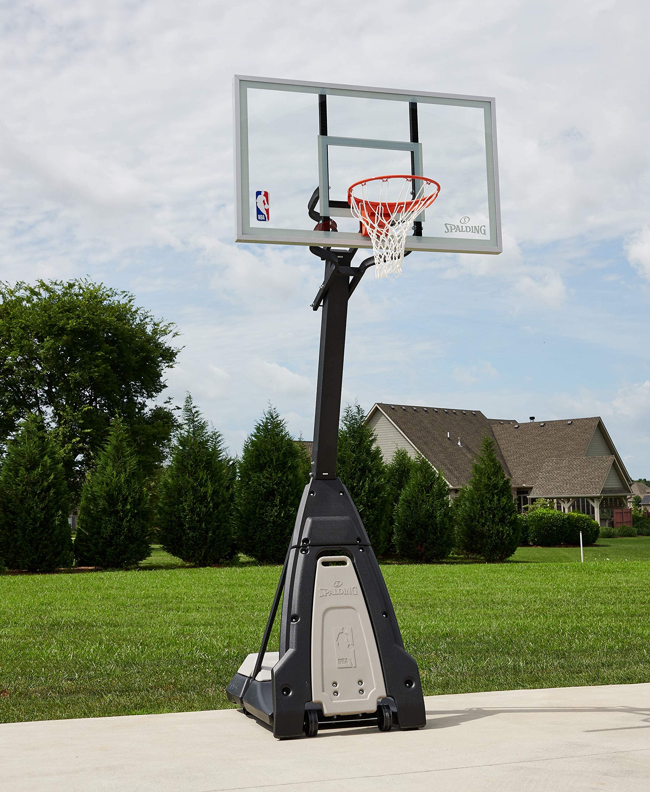 Spalding The Beast 60" Glass Portable Basketball Hoop (FPS-31286)