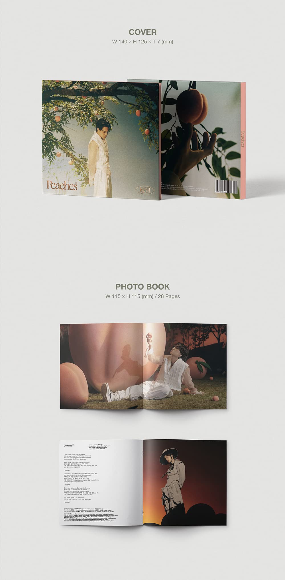 SM ENT. KAI EXO - Peaches [Digipack ver.] (2nd Mini Album) Album+Extra Photocards Set(SMK1323)