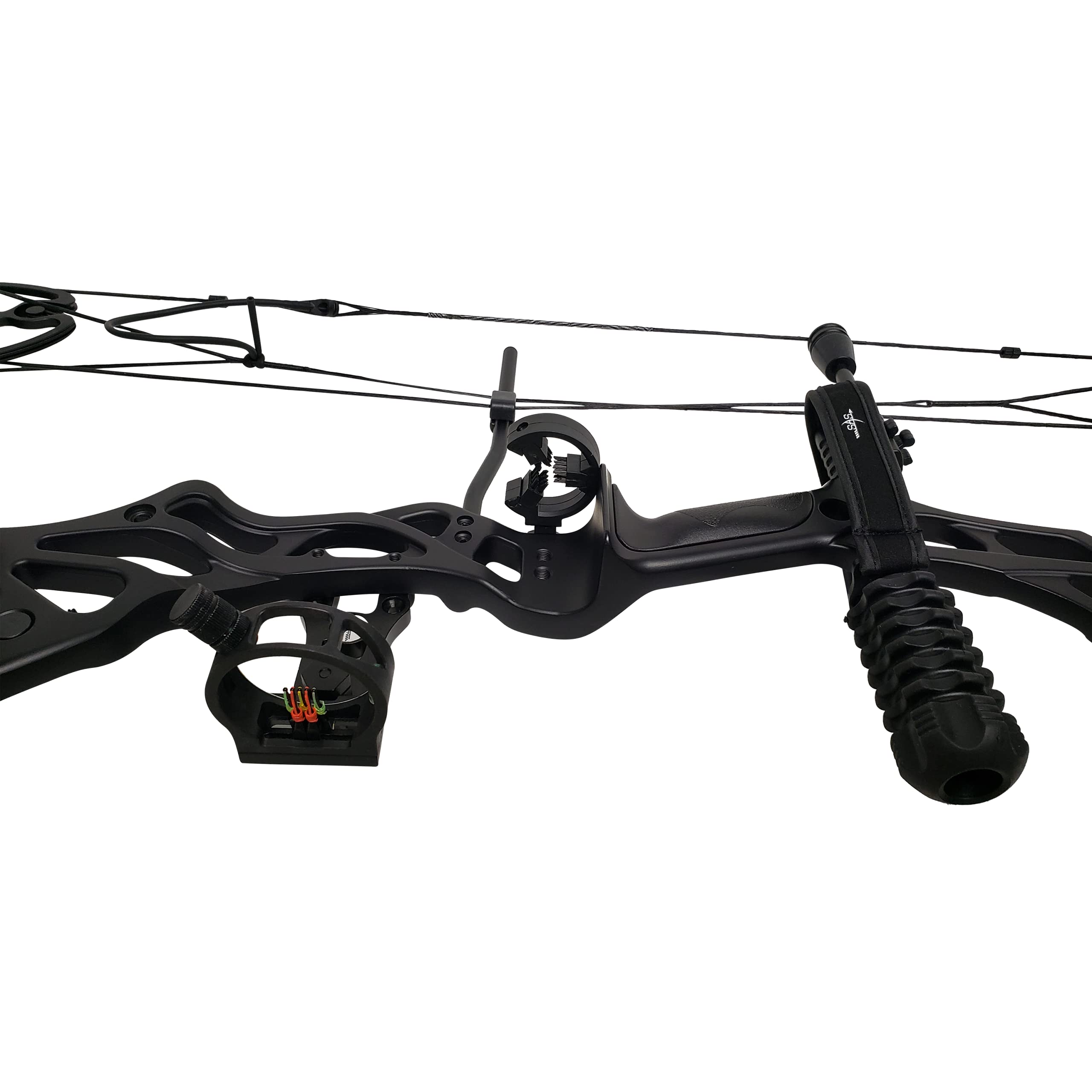 Southland Archery Supply SAS 5-Pin .029 Fiber Optics Bow Sight with LED Sight Light (Black)