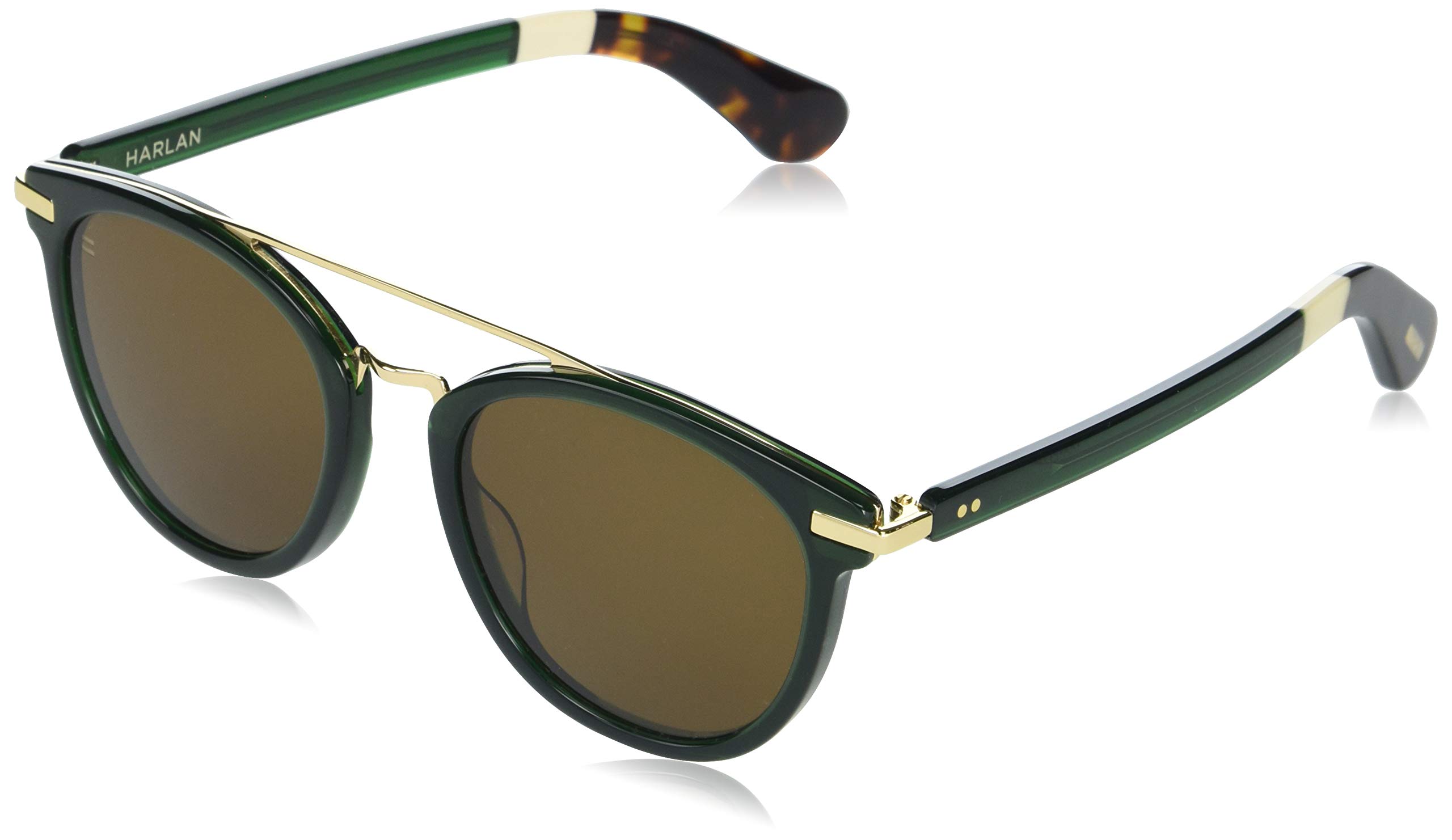 TOMS Harlan Round Sunglasses, Champagne Crystal/Brown Gradient, 51-20-140