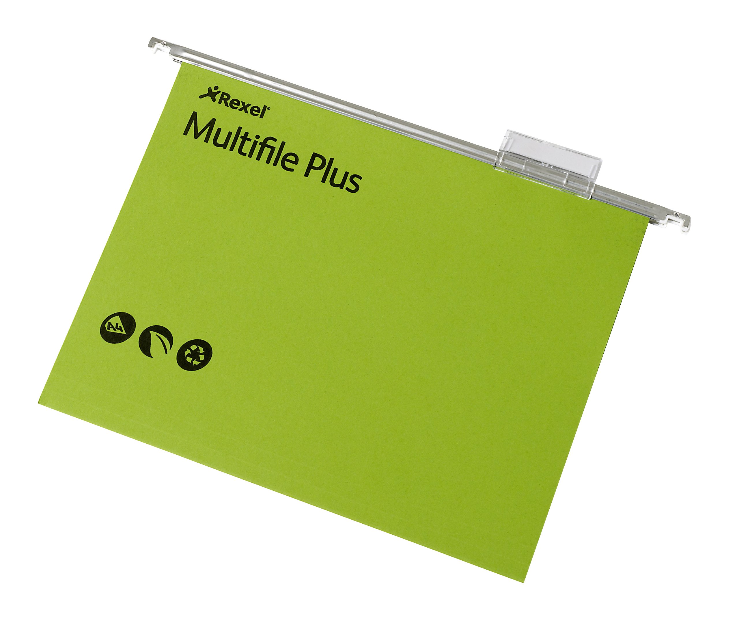 Rexel Plus Multifile Suspension File 15 mm A4 - Pack of 20, Green
