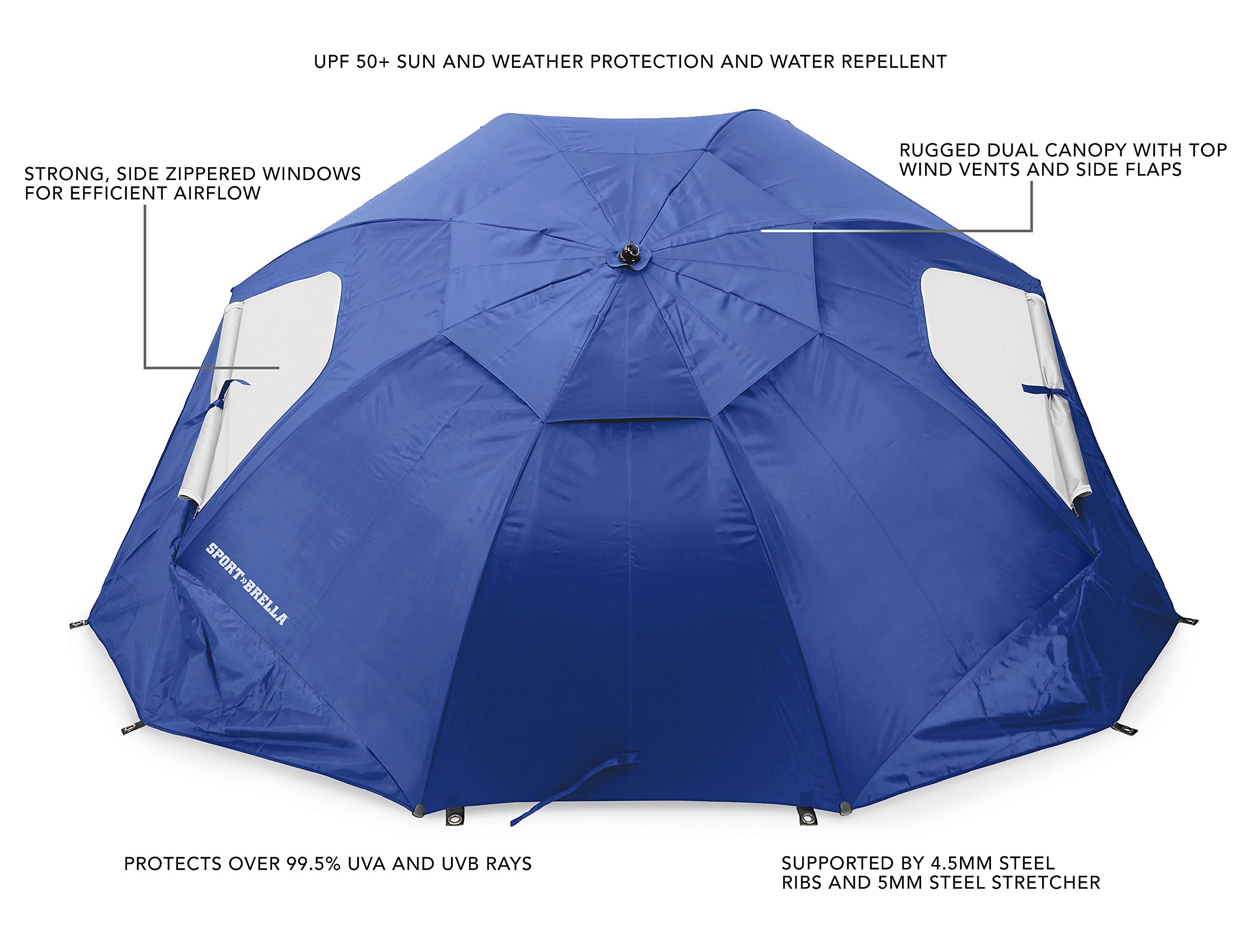Sport-Brella Portable Sun and Weather Shelter, Vol Orange, X-Large