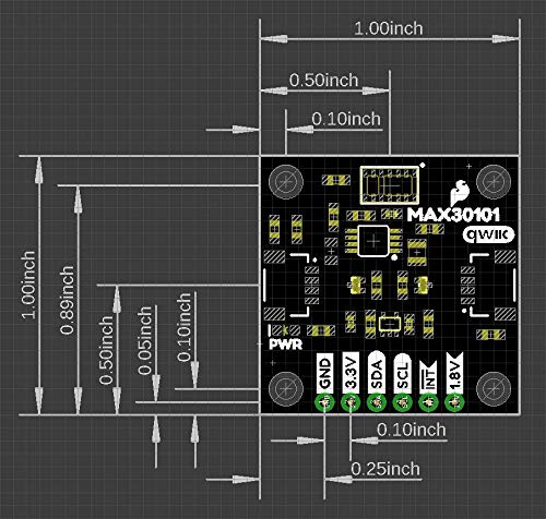 SparkFun Photodetector Breakout - MAX30101 (Qwiic) - Includes MAX30101 Highly Sensitive Optical Sensor - Particle (i.e. Smoke) Detection Proximity Measurements Photoplethysmography