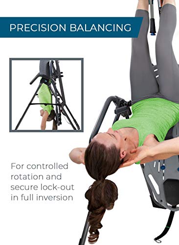 TEETER FitSpine X3 Inversion Table, Deluxe EZ-Reach Ankle System, Back Pain Relief Kit, FDA-Registered (Renewed X3)