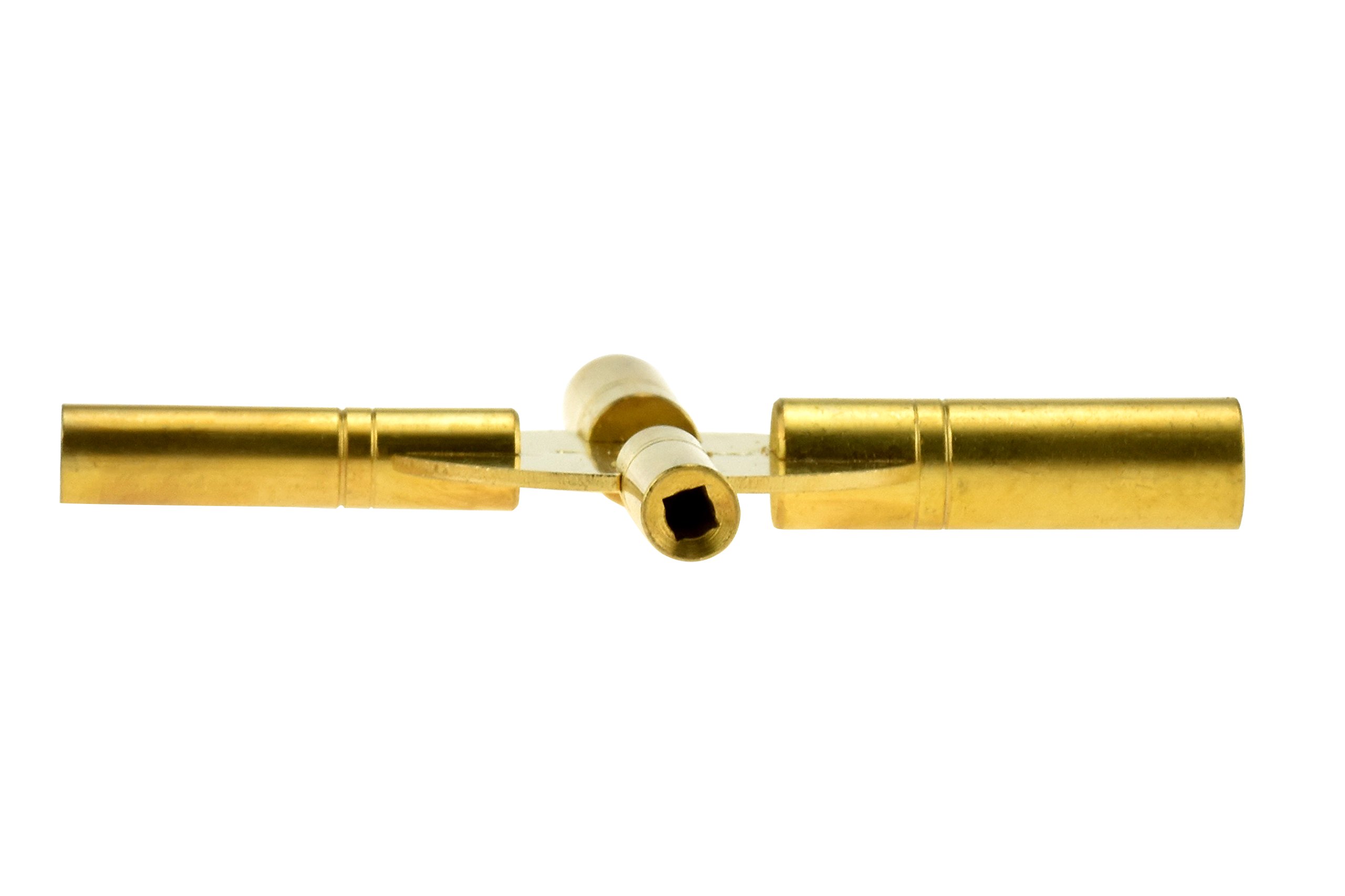 SE Universal 4 Prong Brass Clock Key for Winding Clocks, Odd and Even Numbers (2 PC.) - JT6336-2