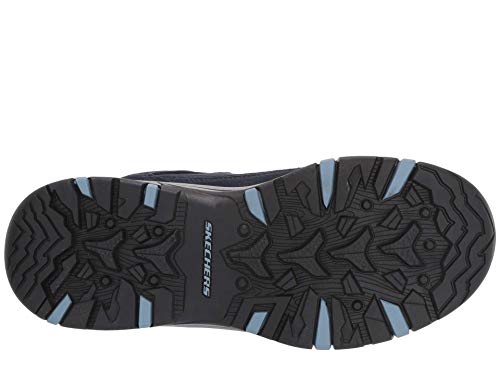 Skechers womens Hiker Hiking Boot, Navy/Grey, 6.5 US