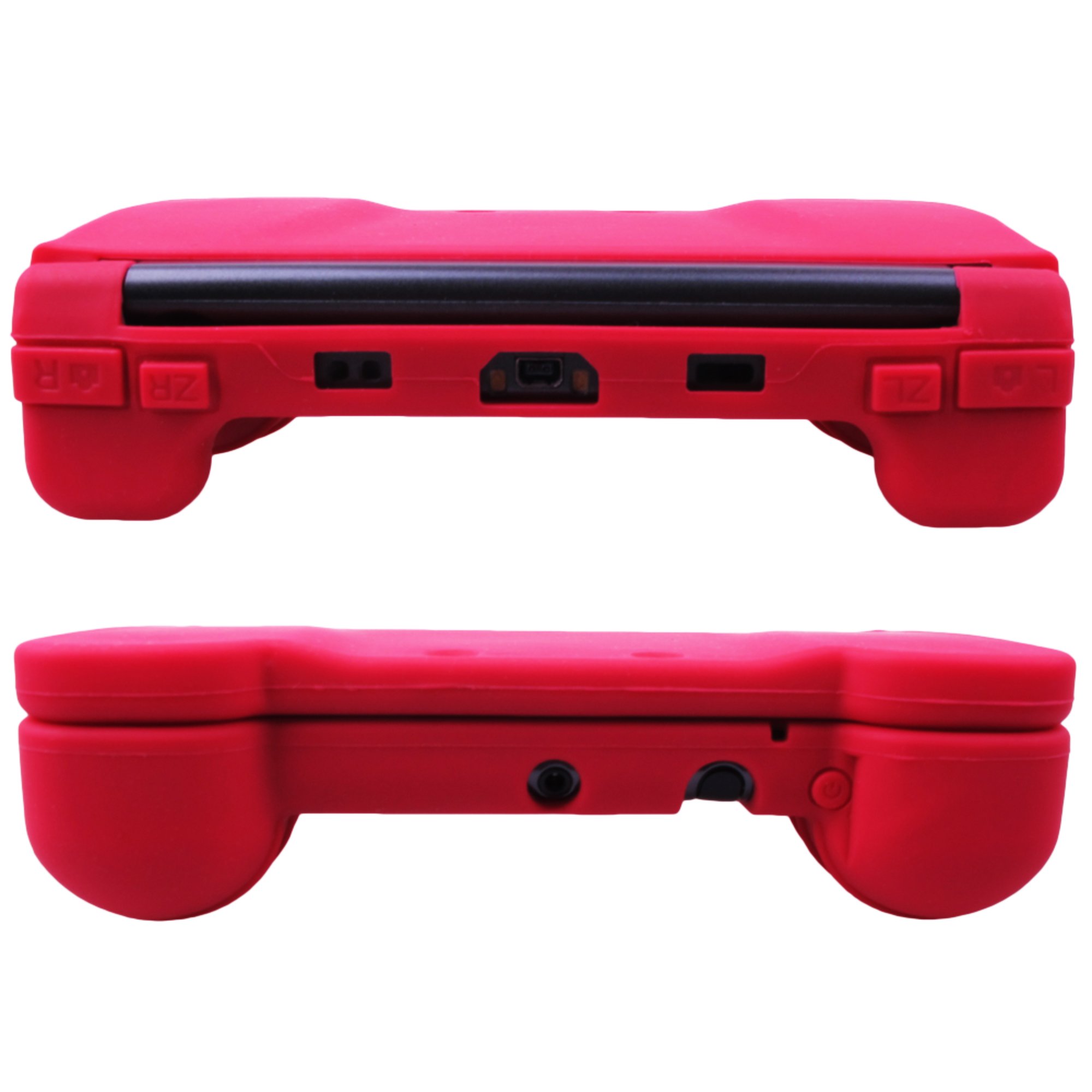 Silicone Rubber Cover Skin Case Anti-Slip Hand Grip Customize for Nintendo [NEW 3DS XL] x 1 Red, Not for Old 3DS XL