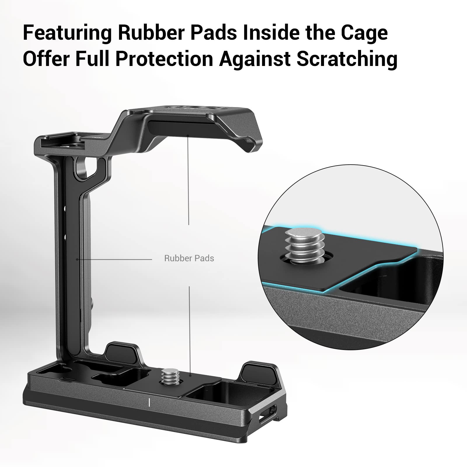 SMALLRIG Half Camera Cage for Sony Alpha 7S III/ A7S III, and for DJI RS2/ RSC2 Gimbal and Tripod for Arca - 3193