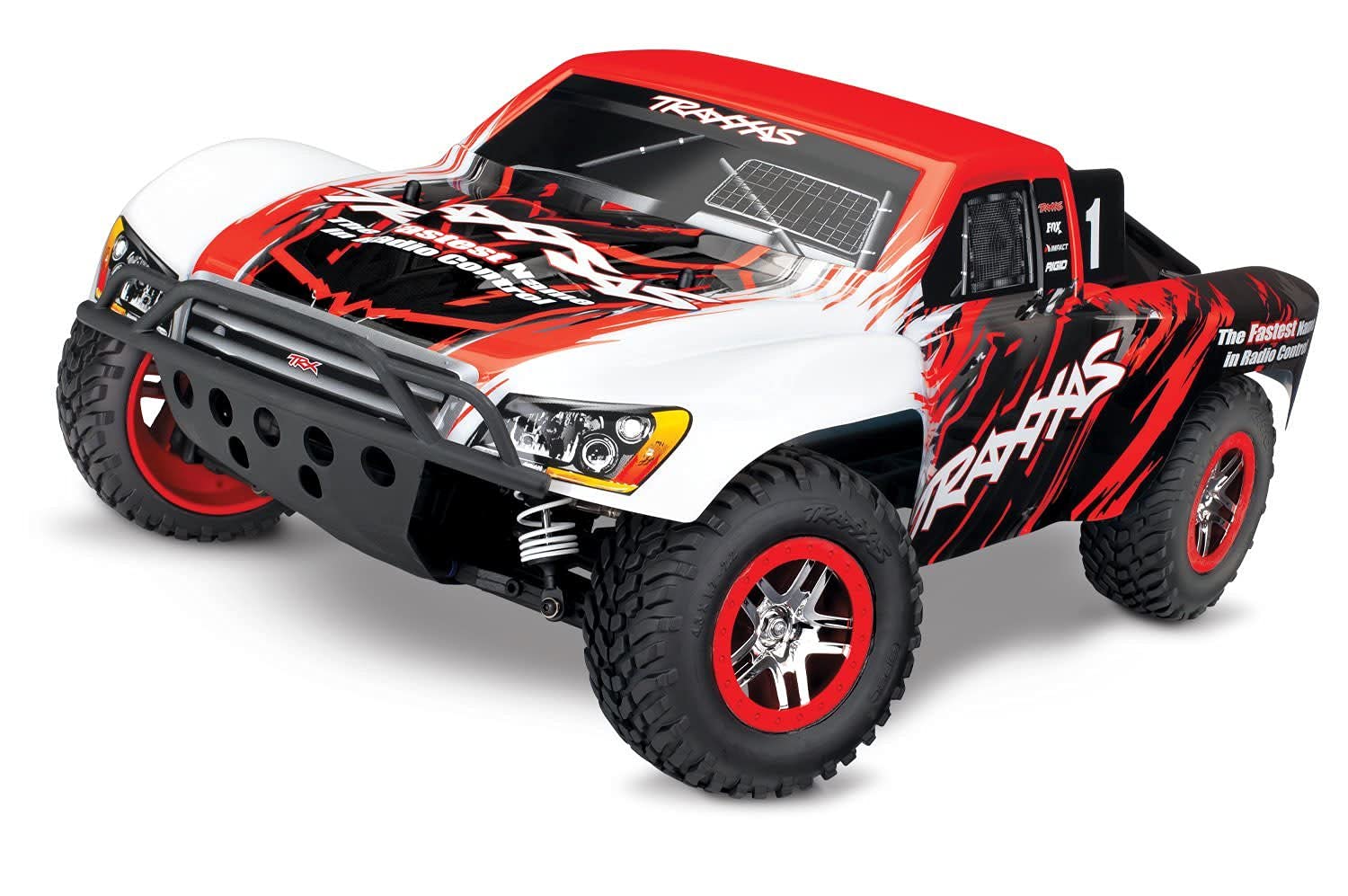 Traxxas Slash 4x4 VXL, RC Truck, 60+ mph, 1/10 Scale, Red