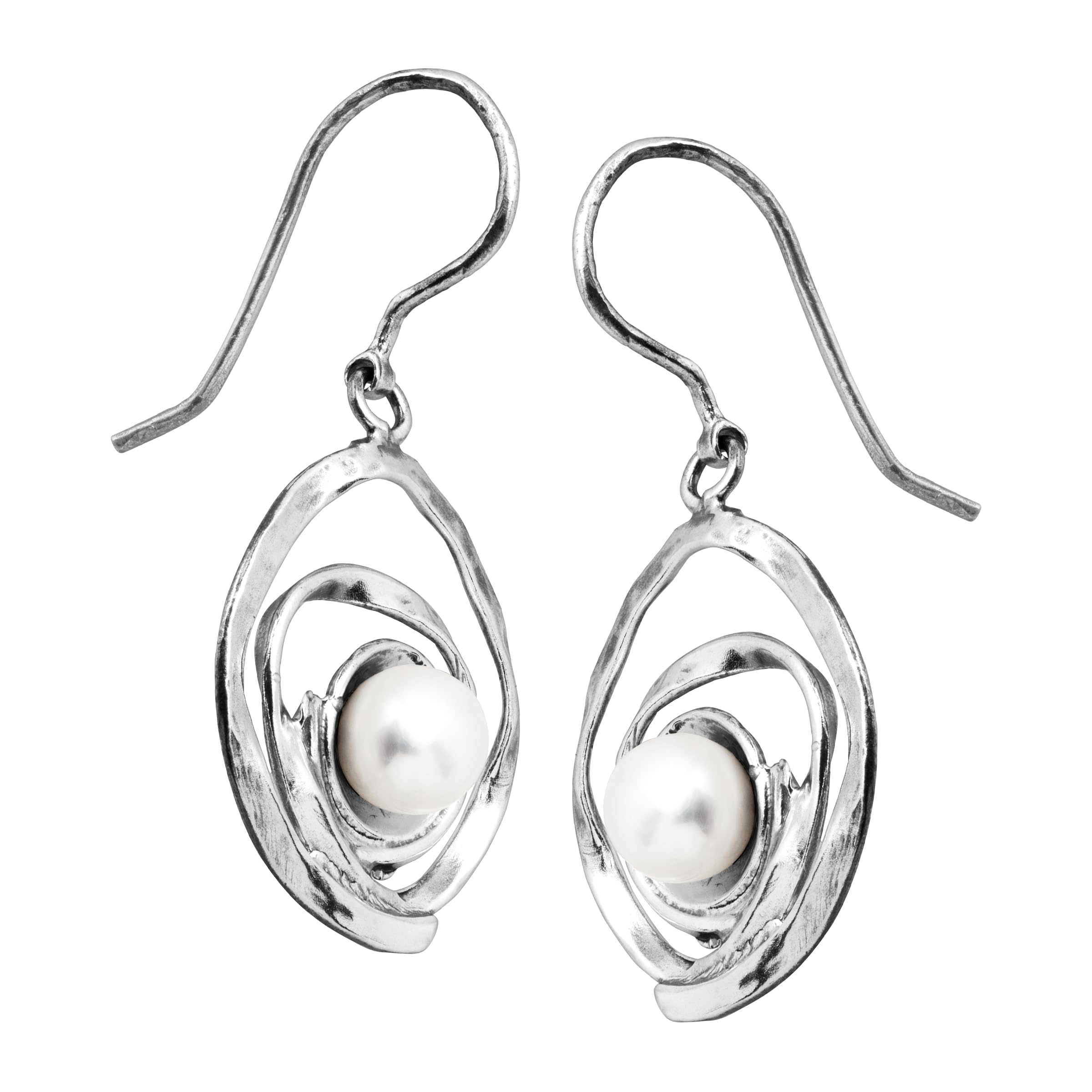 Silpada 'Clean Sweep' 7 mm Freshwater Cultured Pearl Drop Earrings in Sterling Silver