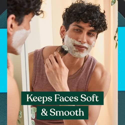 The Body Shop Cool & Calm Shaving Set – Maca Root & Aloe Shave Cream For Men 200ml, Maca Root & Aloe Post-Shave Gel 160ml & A Shaving Brush