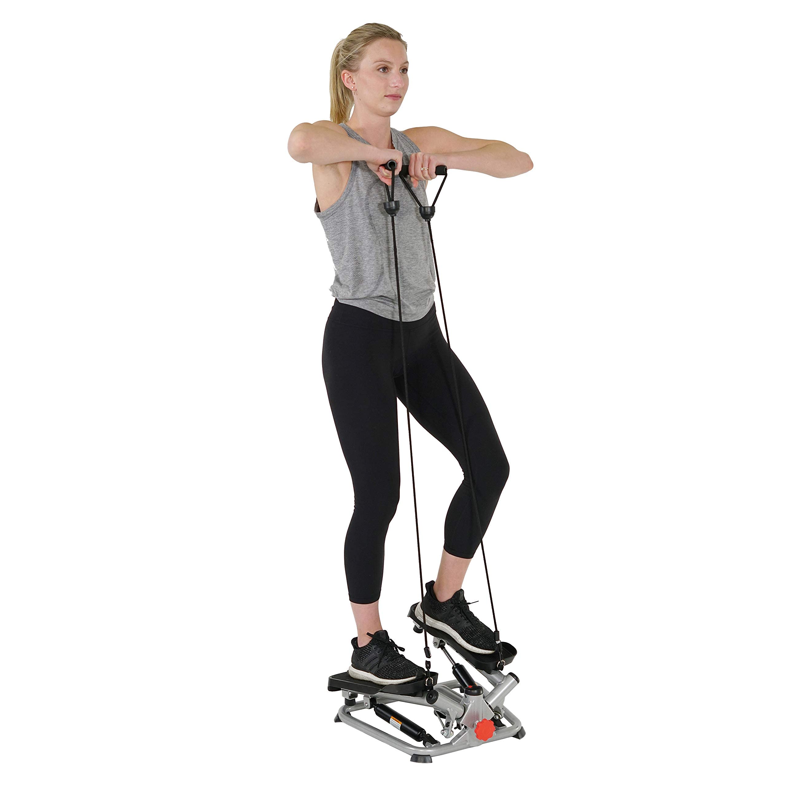Sunny Health & Fitness Total Body Advanced Stepper Machine - SF-S0979, Gray (Renewed)