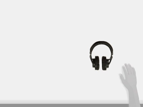 Rockville PRO-M50 Studio Headphones w/ Detachable Coil Cable, Case+Extra Ear Pad, Silver, mediam