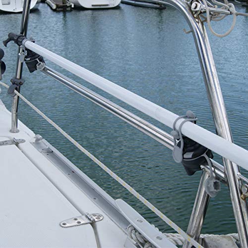 RAILBLAZA Kayak RailMount for 19-25mm (.75-1in) Round or Square Rails with Self-Adhesive Grip Tape for Easy Installation, (Black)