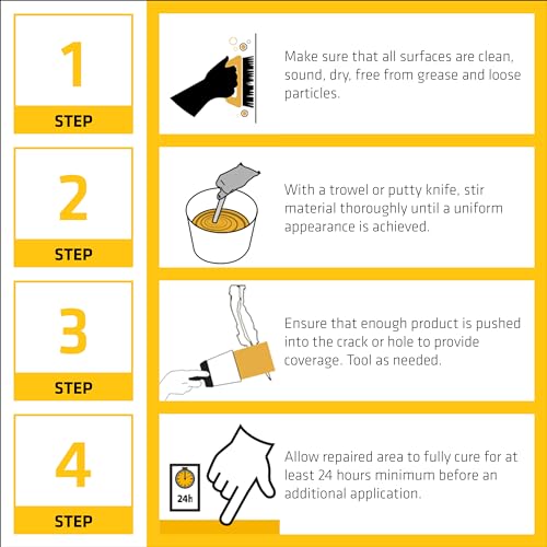 Sika - Sikacryl - Gray - Ready-Mix Concrete Patch - for Repairing spalls and Cracks in Concrete and Masonry - Textured - 1 qt