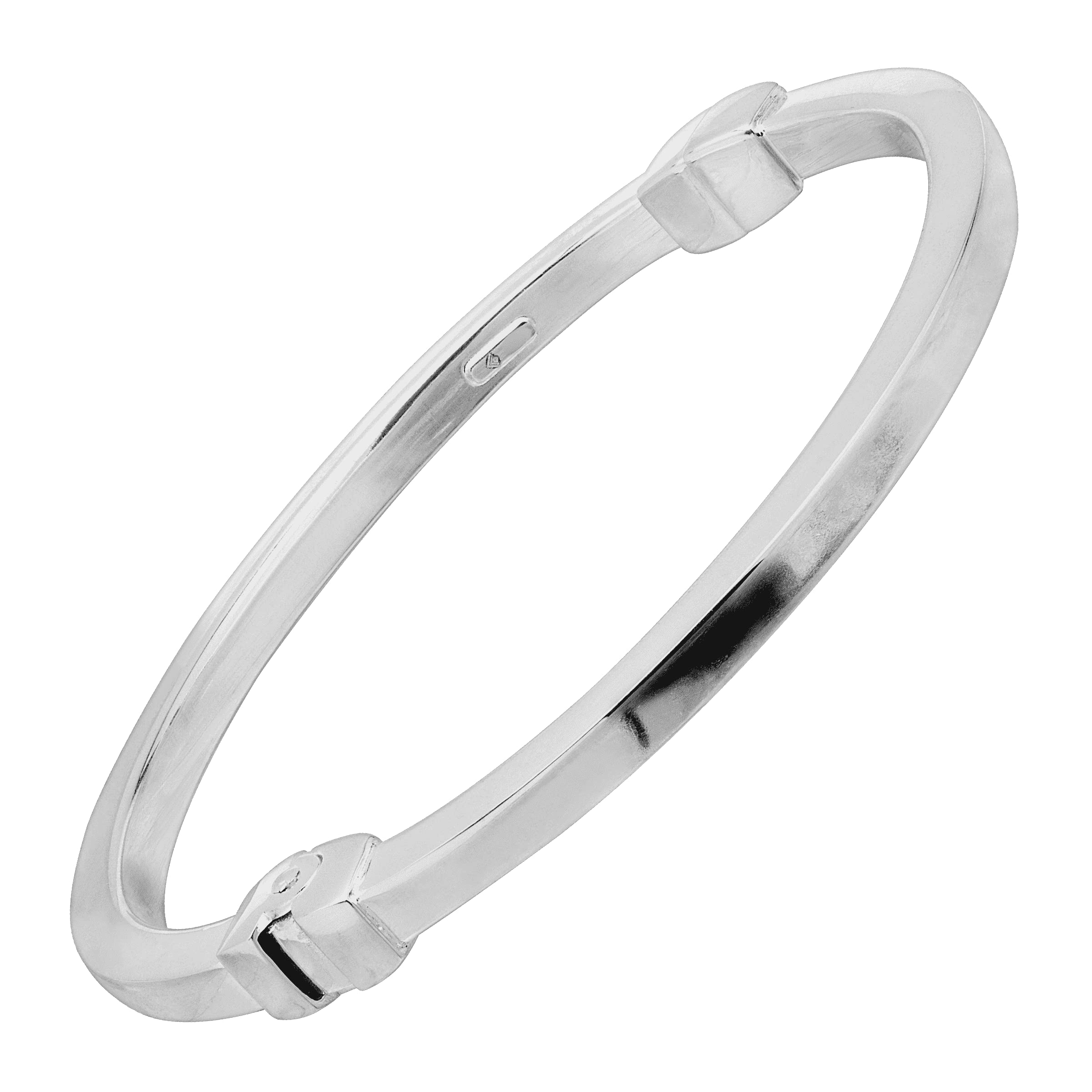 Silpada 'Solferino' Sterling Silver Hinged Bangle Bracelet