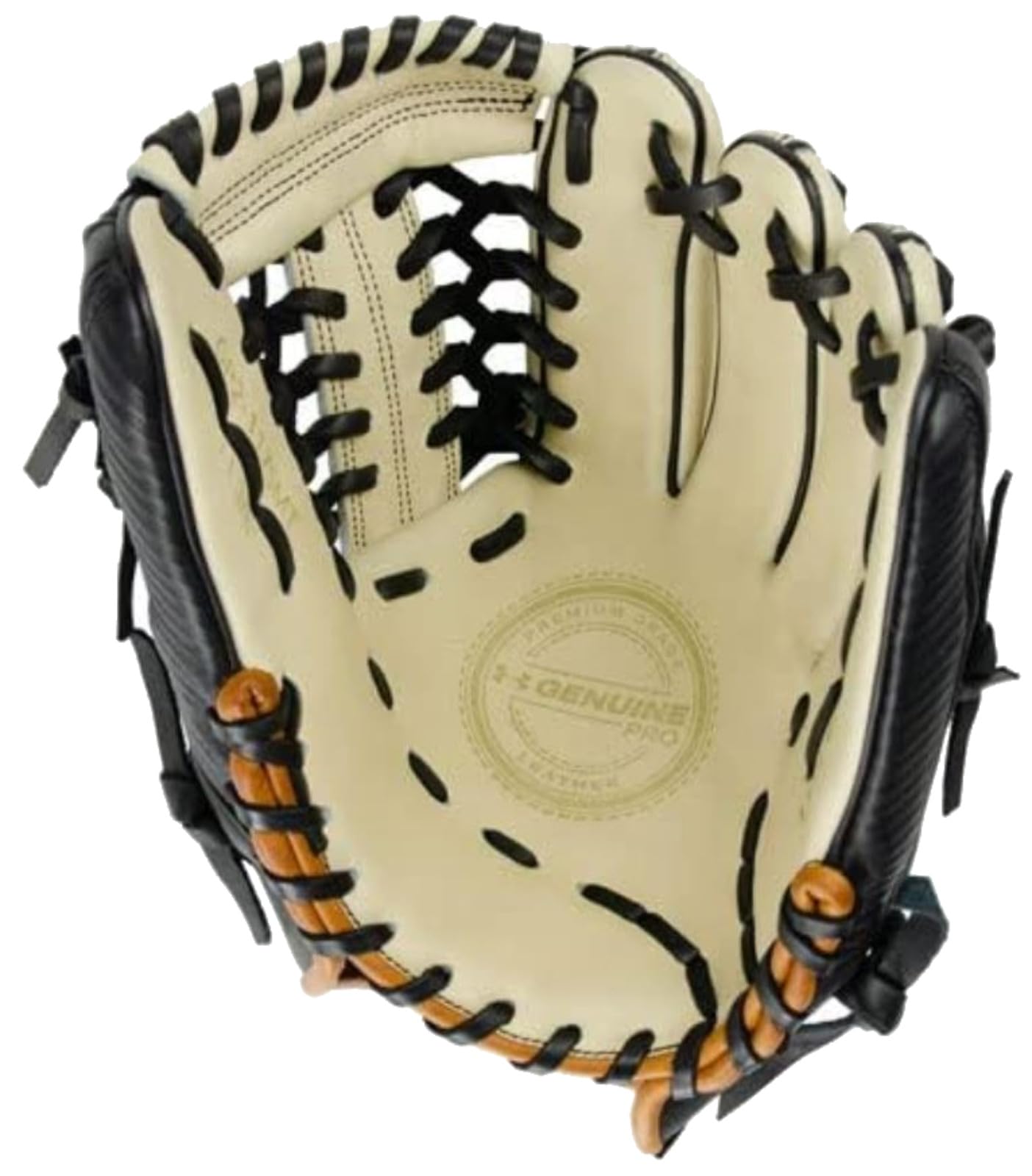 Under Armour UAFGGP2-1175MTCR/BK/CARRHT UA Genuine Pro 2.0/11.75" / Modified Trap (If, P) / Rht Available Colors: Cream-Black-Carmel CR/BK/CAR RHT