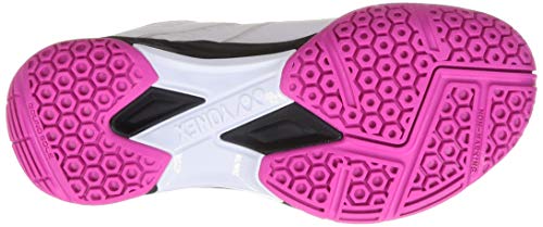 Yonex Badminton Shoes, Power Cushion 840 Mid White/Pink (062), US Men's Size 8.5 (26.5 cm)