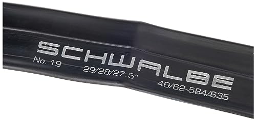 SCHWALBE Bicycle Tube with 40mm Presta Valve, 27.5 x 1.5-2.5-Inch, Black (10430343)