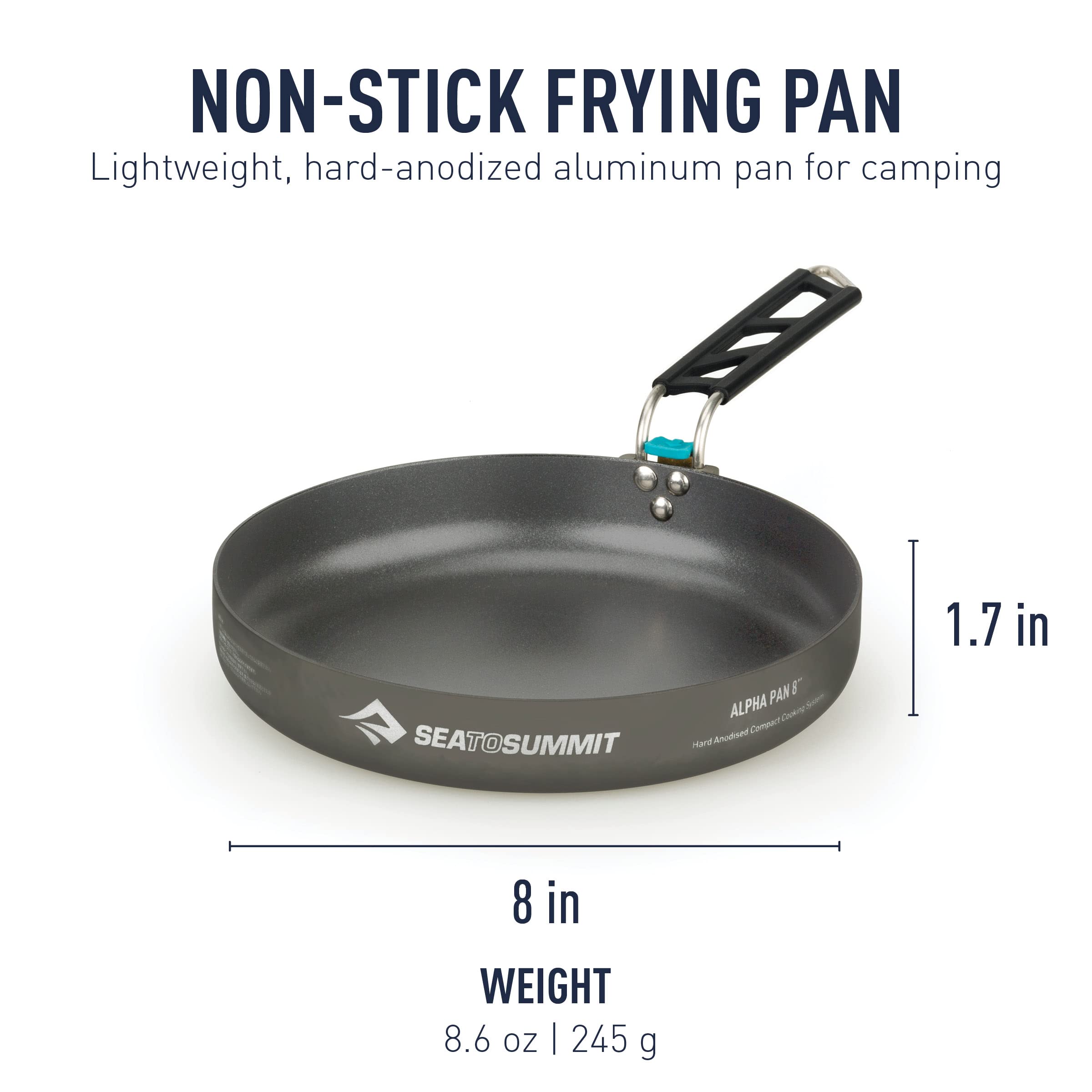 Sea to Summit Alpha Lightweight Camping Fry Pan, 8-Inch