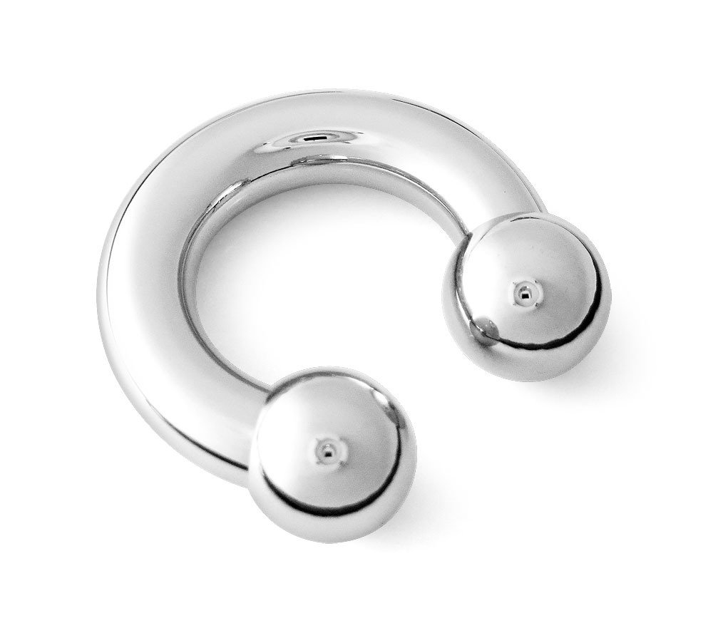 Scrap Metal 23 316L Surgical Steel Circular Barbell Horseshoe 4g 3/4