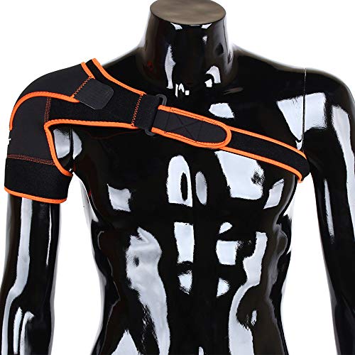 Yosoo Shoulder Brace, Rotator Cuff Compression Support, Men Women Left Right Arm Injury Prevention Stabilizer Sleeve Wrap Immobilizer Joint Sport Gym Compression Bandage Wrap