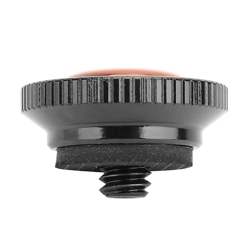 XinwoerMini Aluminium Alloy Round Quick Release Plate for Compact Action Tripod,Easy to Use(Red)