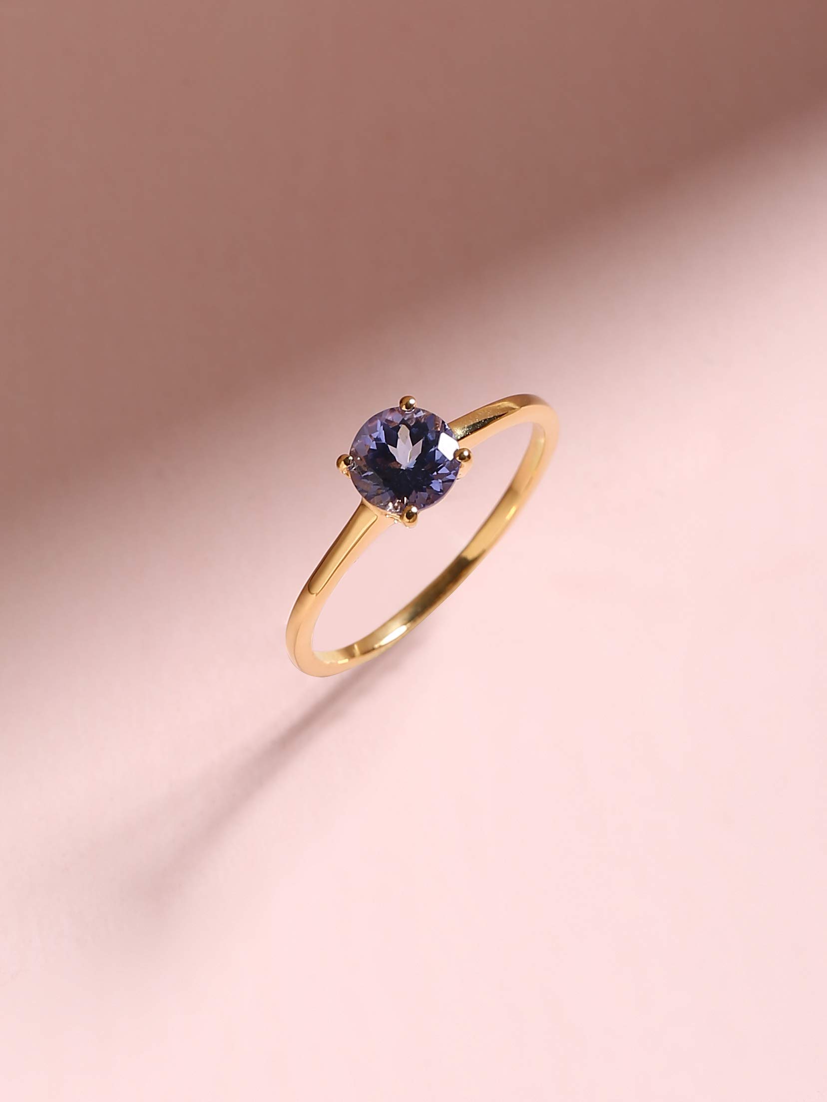 YoTreasure 0.91 ct. t.w. Tanzanite Solitaire Ring 10kt Yellow Gold Jewelry