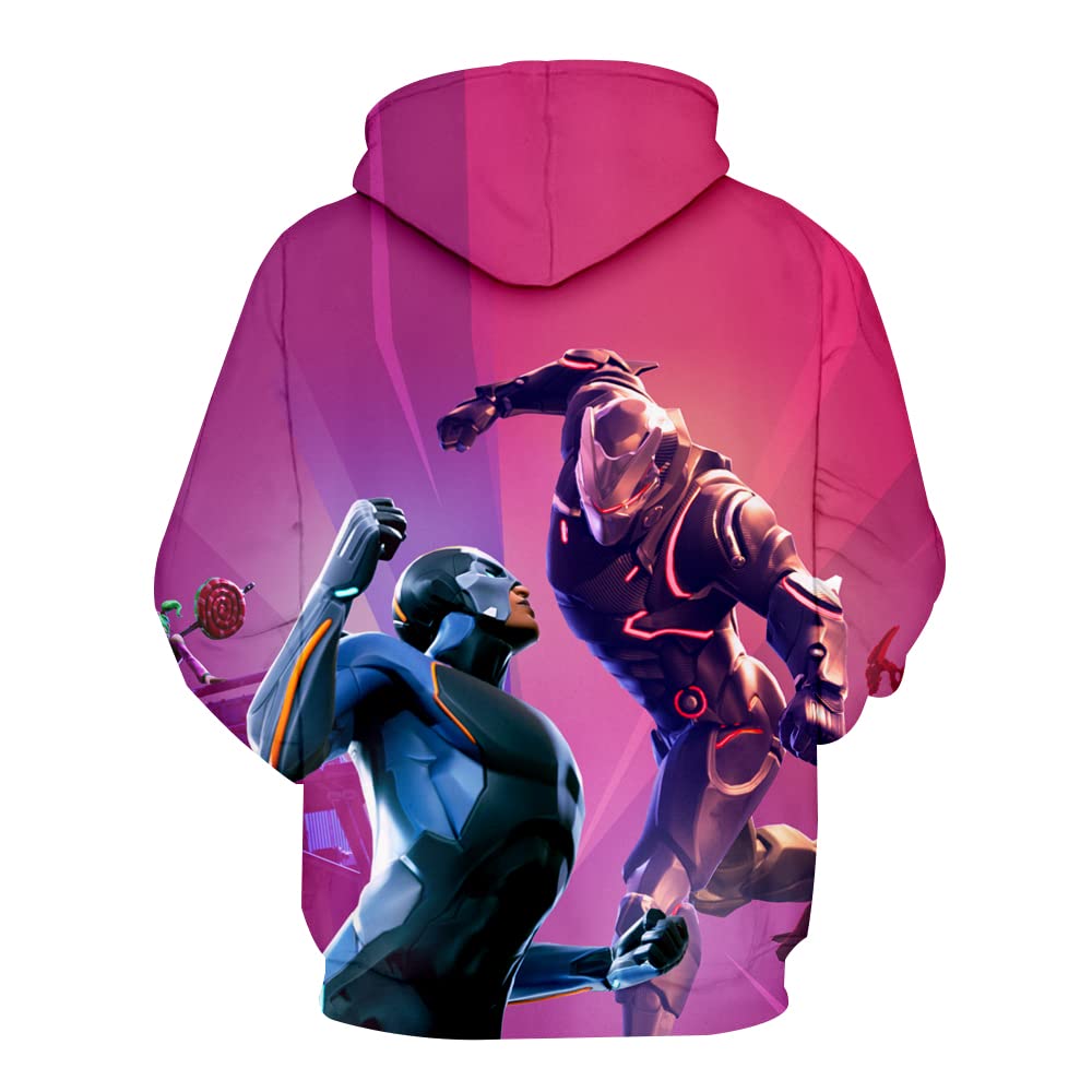 RONGANDHE Youth 3D Printed Hooide Floss Sweatshirt for Ninja Boys Omega Kids-M(10-12) 05
