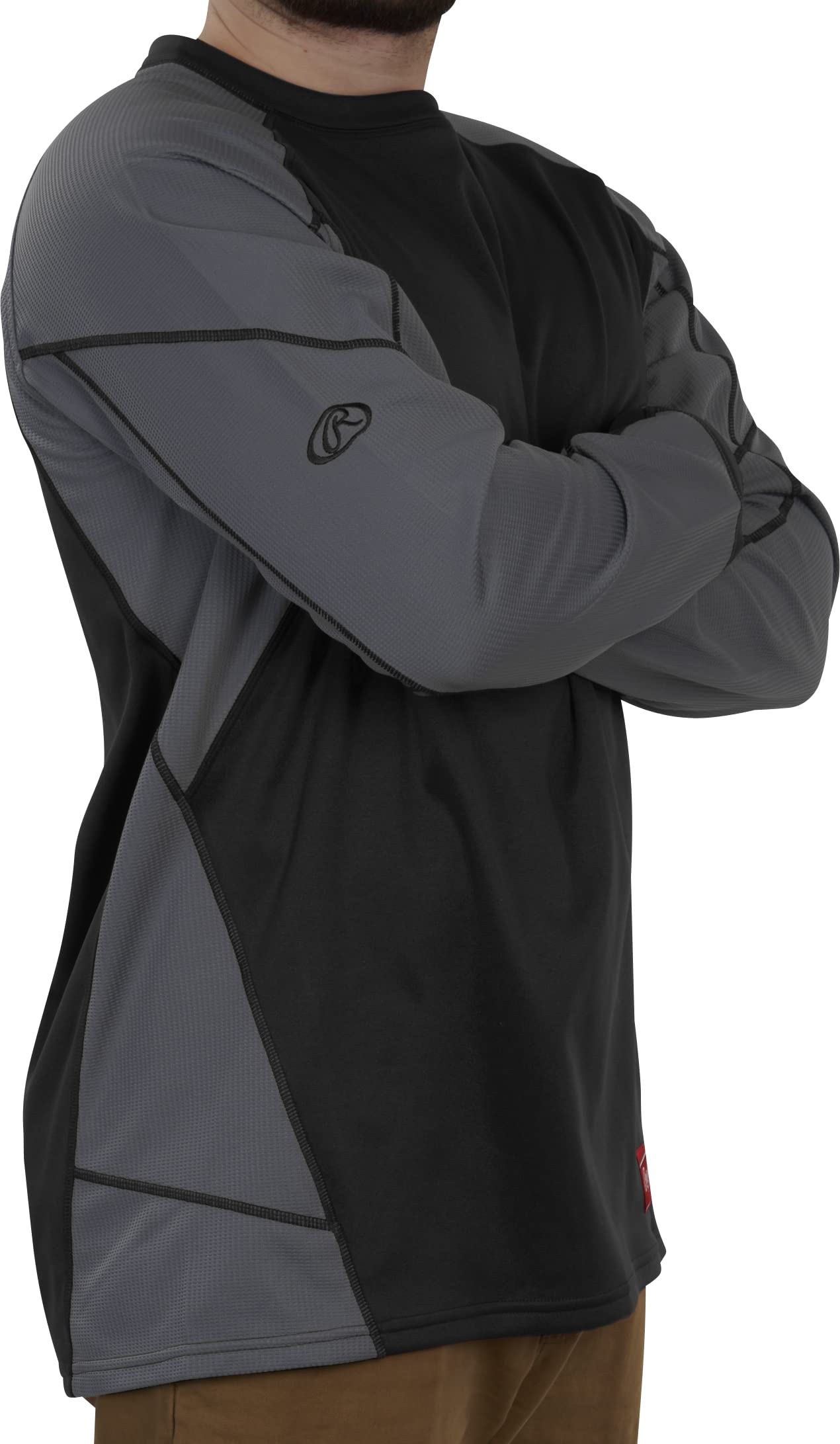 Rawlings Kids' Youth Athletic Fit Pullover, Black, Small