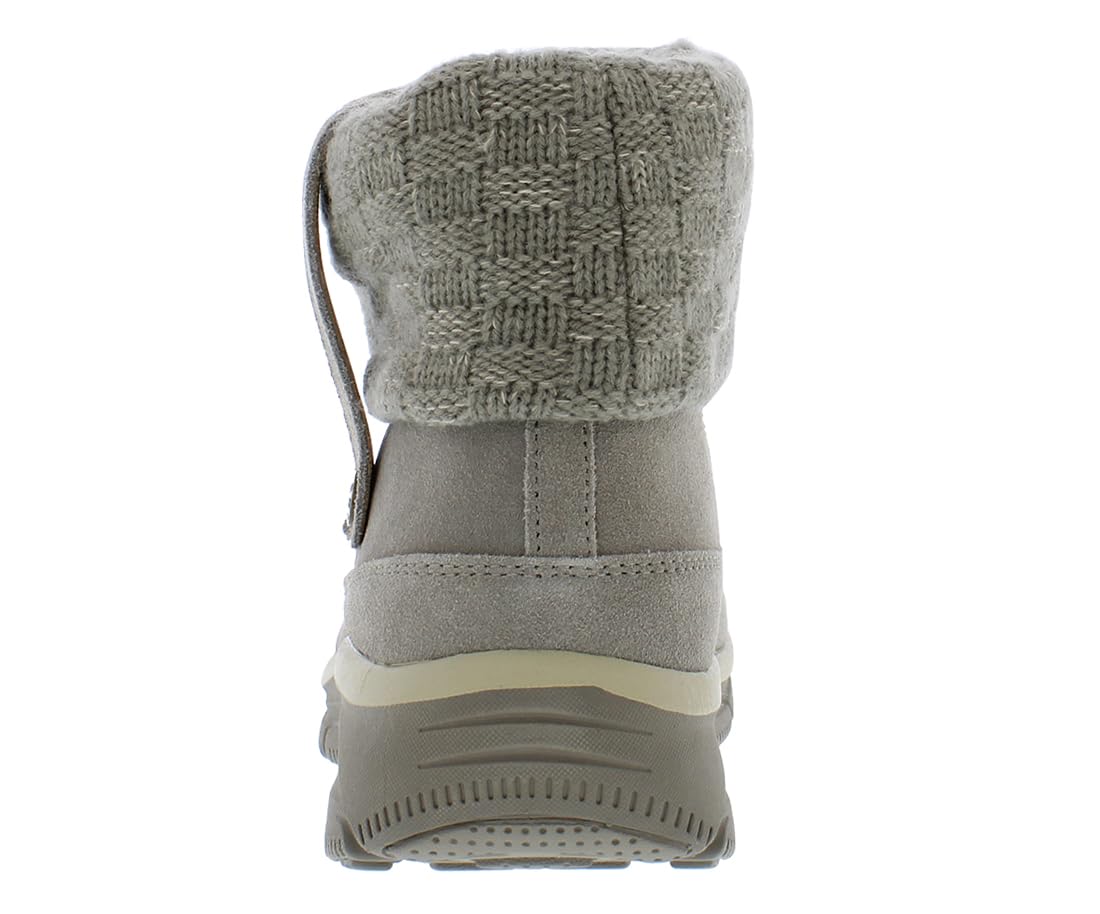 Skechers Women's Relaxed Fit Easy Going - Upgraded Heights Boots, Taupe, 9.5