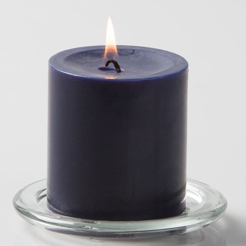 RichlandÂŽ 3" X 3" Hand Poured Navy Blue Pillar Candle