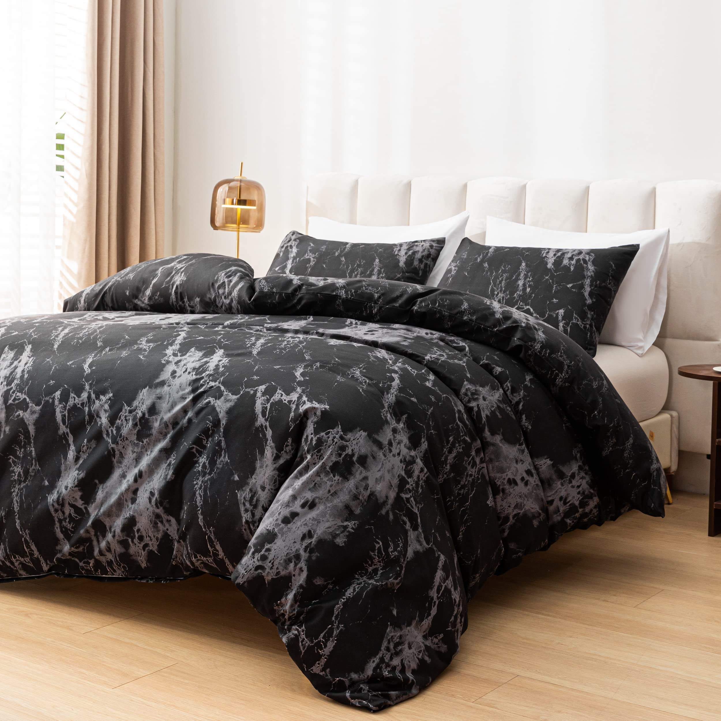 Smoofy Gold Sage Green Queen Comforter Set, 3-Piece, Microfiber Fabric, Machine Washable