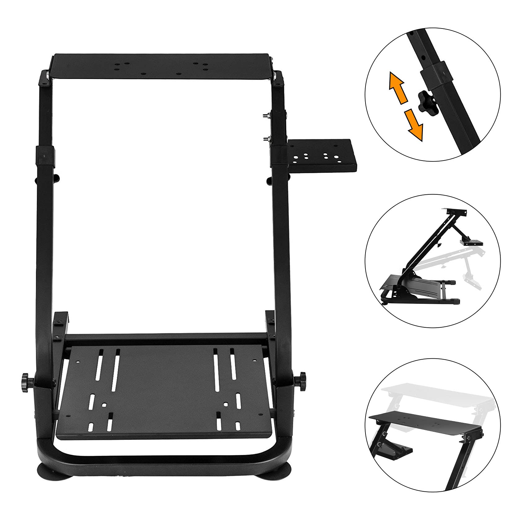 Slendor Racing Steering Wheel Stand for Logitech G920, G25, G27, G29 Wheel, Gaming Wheel Stand Driving Simulator Cockpit Pedal and Shifters Not Included.