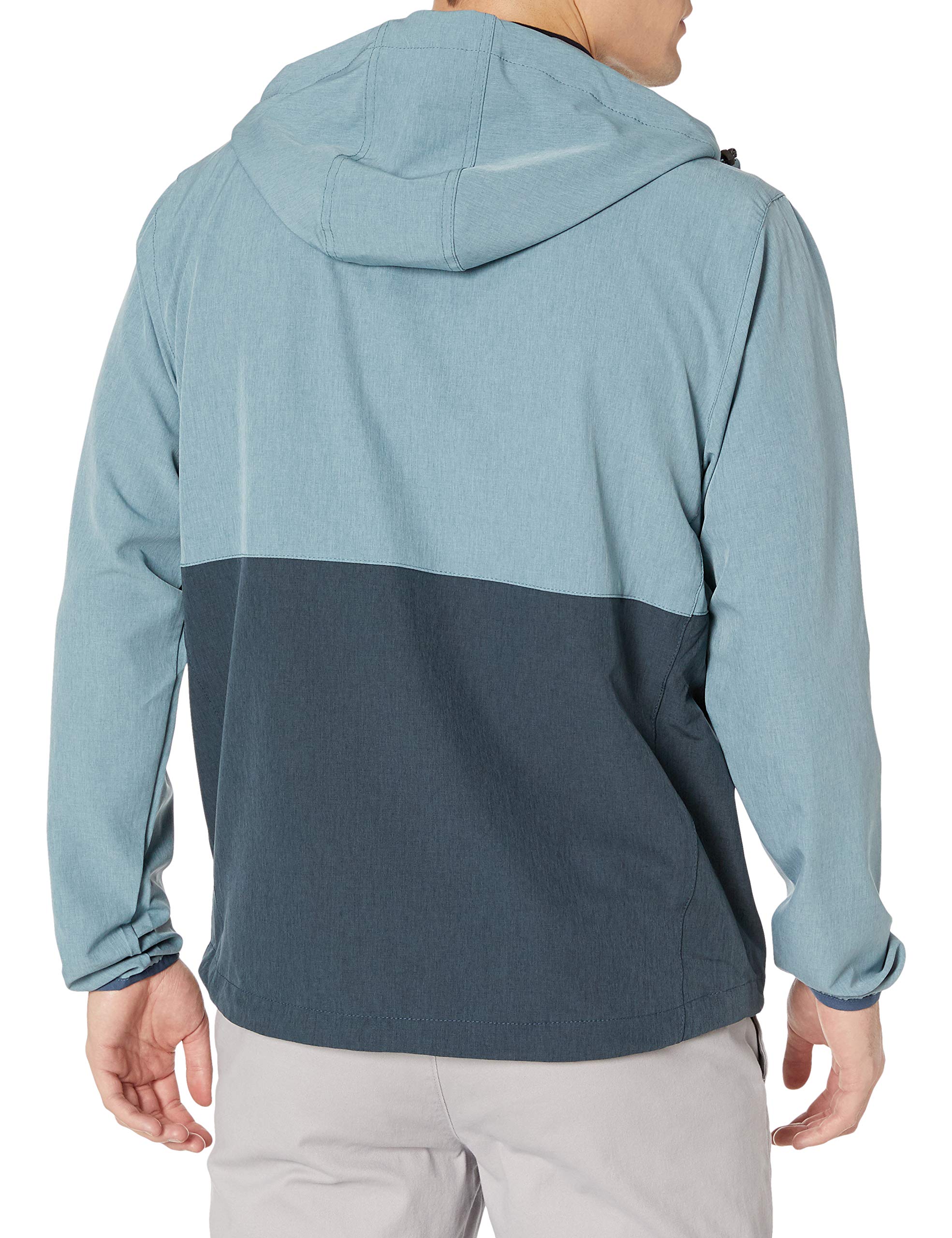 Rip Curl Men's Elite Anti Series Water Resistant Hooded Wind Breaker, Blue 20, Large