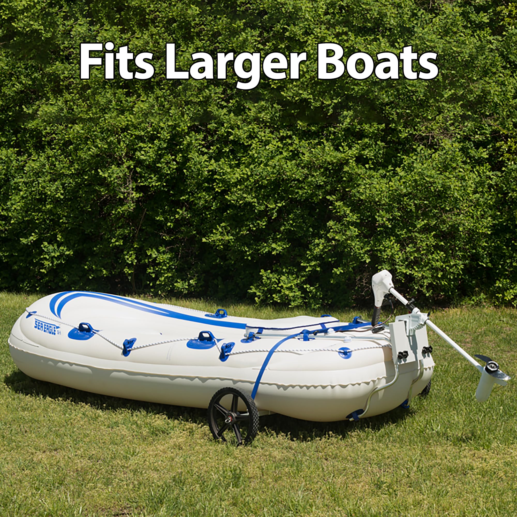 Sea Eagle EZ Cart - Chart Wheel System for Boats and Kayaks (Wide EZ Cart)