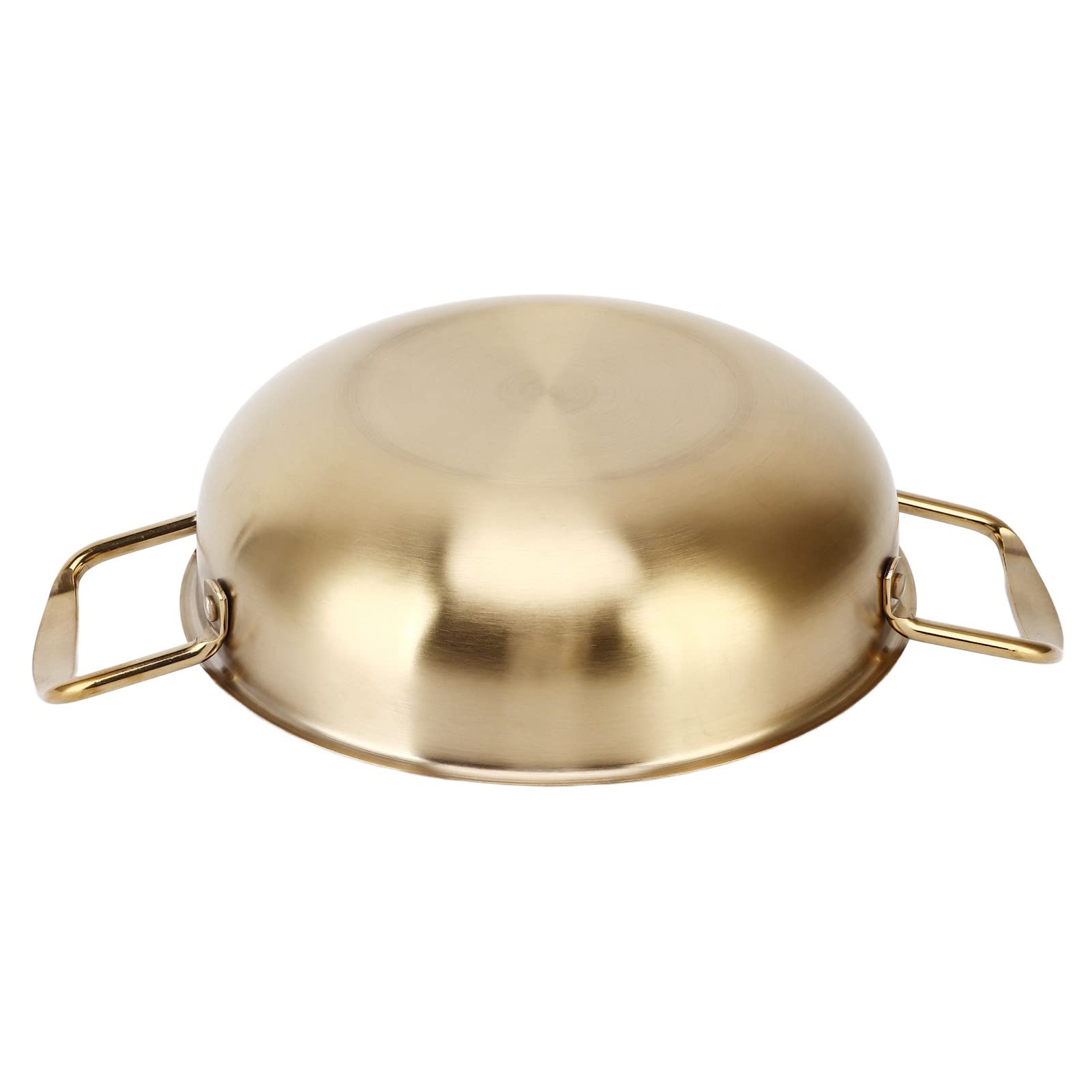Ramen Noodle Pot, Gold Korean Ramen Cooking Pot with Double Handle,Fast Heating For Home Kitchen Restaurant Cookware