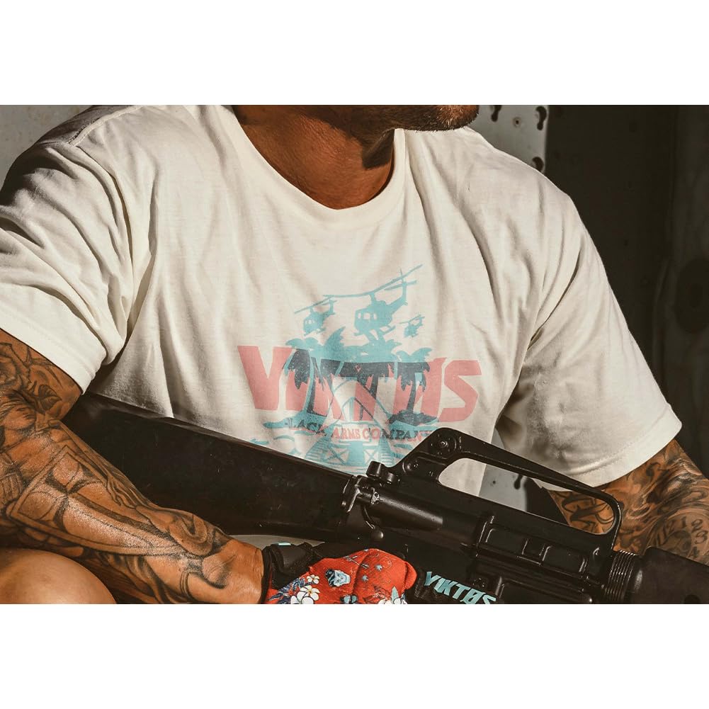 VIKTOS Men's Bongson Breakup Tee T-Shirt, Natural, Size: Small