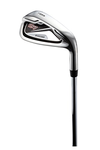 Precise S7 Tall Men’s (6'1" to 6'4") Right Handed Complete Golf Club Set, Include 460cc Driver, 3 Wood, 5 Wood, 24* Hybrid, 5-9 PW Irons, Sand Wedge, Putter, Deluxe Stand Bag & 4 Headcovers, Black/Red