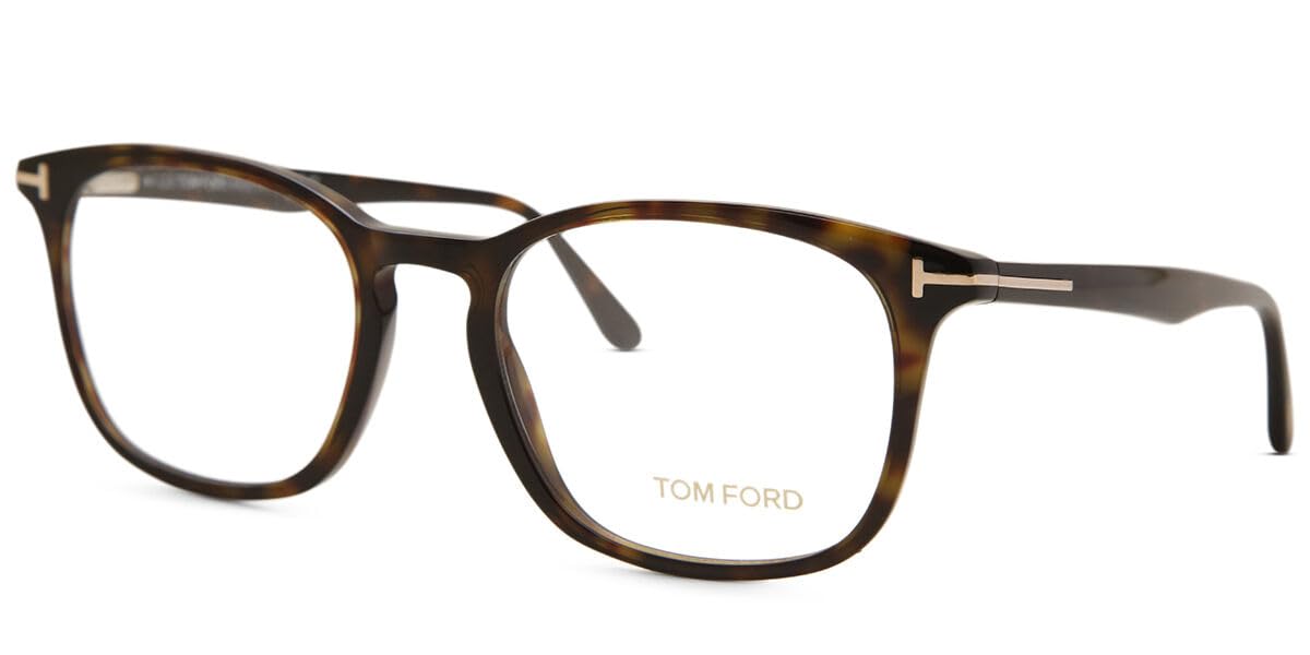 Tom Ford FT 5505 052 Dark Havana Plastic Square Eyeglasses 52mm