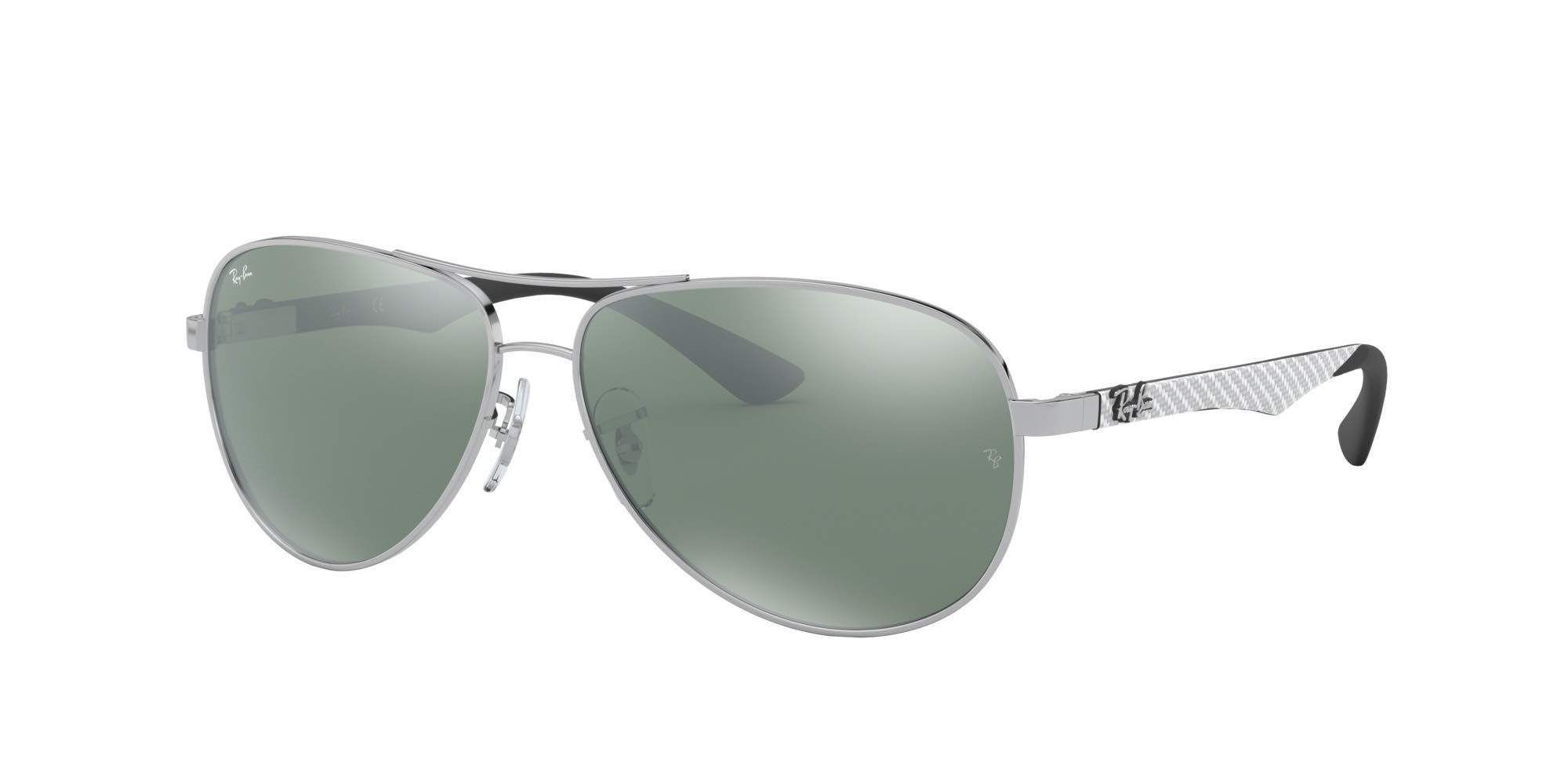 Ray-Ban Man Sunglasses Silver Frame, Silver Lenses, 58MM