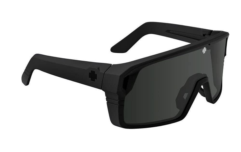 Spy Optic Monolith Sunglasses Matte Black w/Happy Grey Green Black Spectra Mirror Lens
