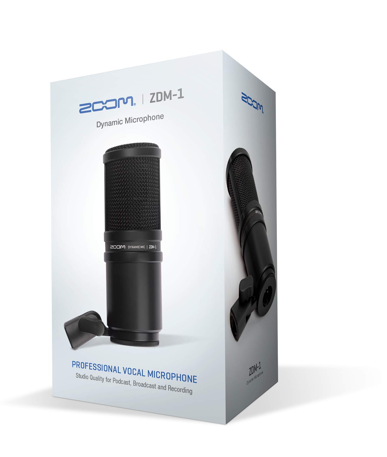 Zoom Dynamic Microphone for Podcasts, Voice-Overs, Interviews, Vocals, and More, High SPL Capability, Sturdy Metal Body, and Large Diaphragm
