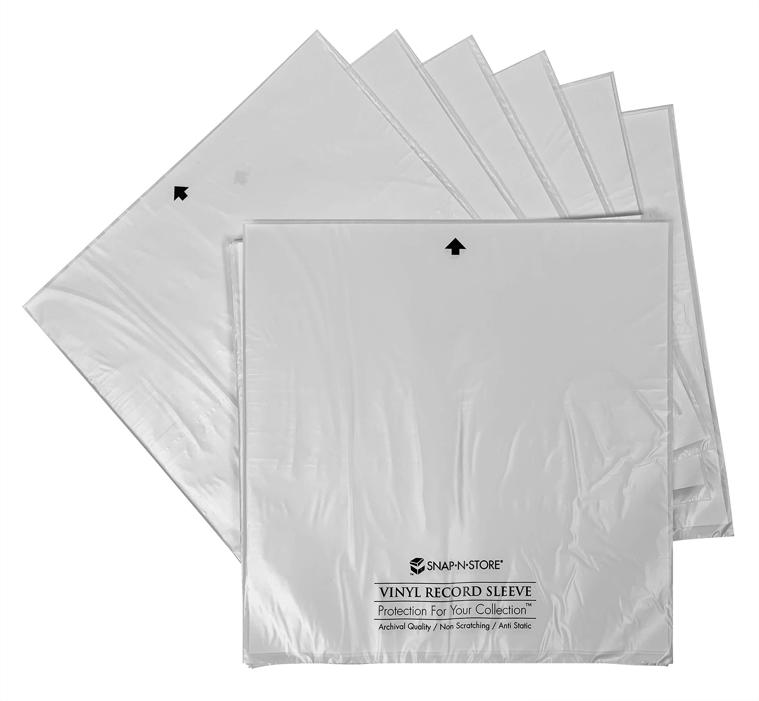 Snap-N-Store Vinyl Records Sleeves, Pack of 25 (SNS02073)