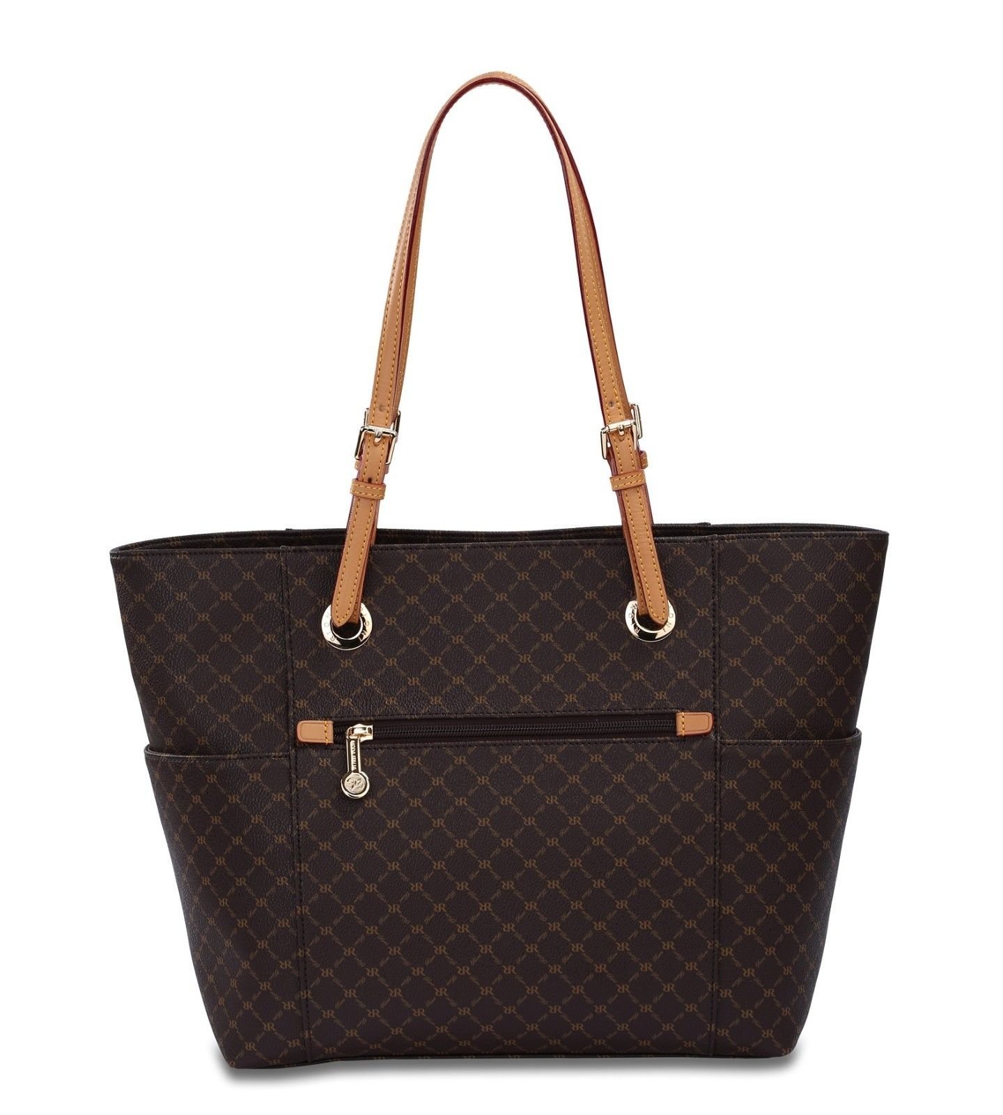 Rioni New Signature (Brown) - Saddle Tote Bag St-20264