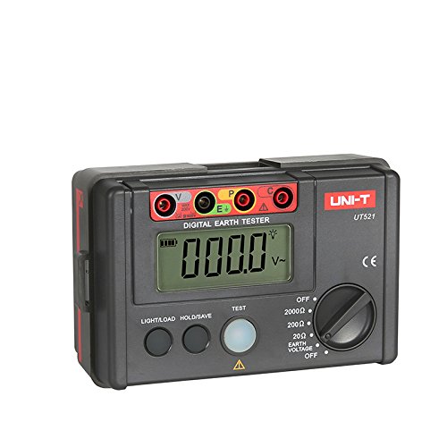 UNI-T UT521 Earth Resistance Tester Earth Resistance Measurement 0~2000Ω 0~200V 50Hz/60Hz Count 2000