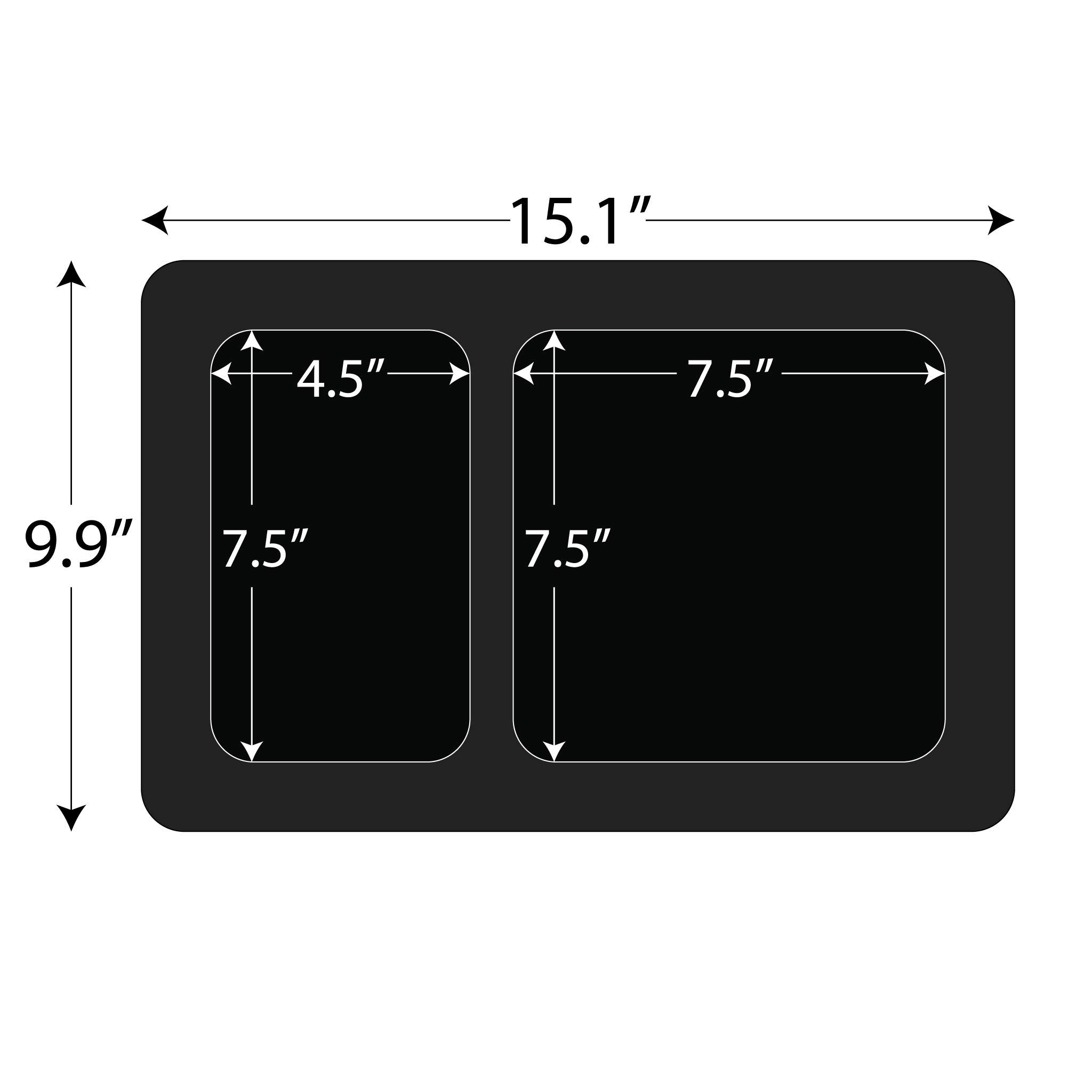 SeaDek Foam | Cell Phone & Accessories Boat Dash Holder | 3M Adhesive Backing | Separate Compartments for Cell Phones & Fishing/Boating Tools | Durable Accessory Holder | Black