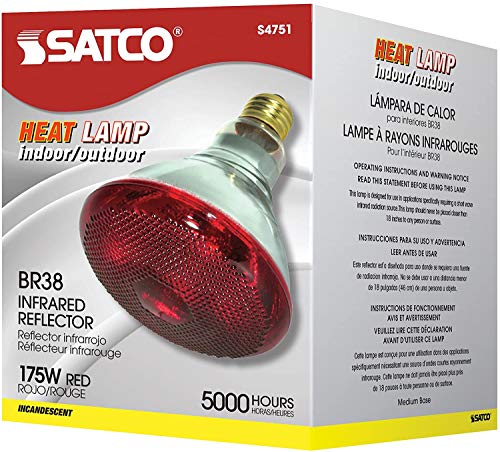 Satco S4751 Medium Light Bulb in Bronze/Dark Finish, 5.31 inches, 1 Count (Pack of 1), Red Heat