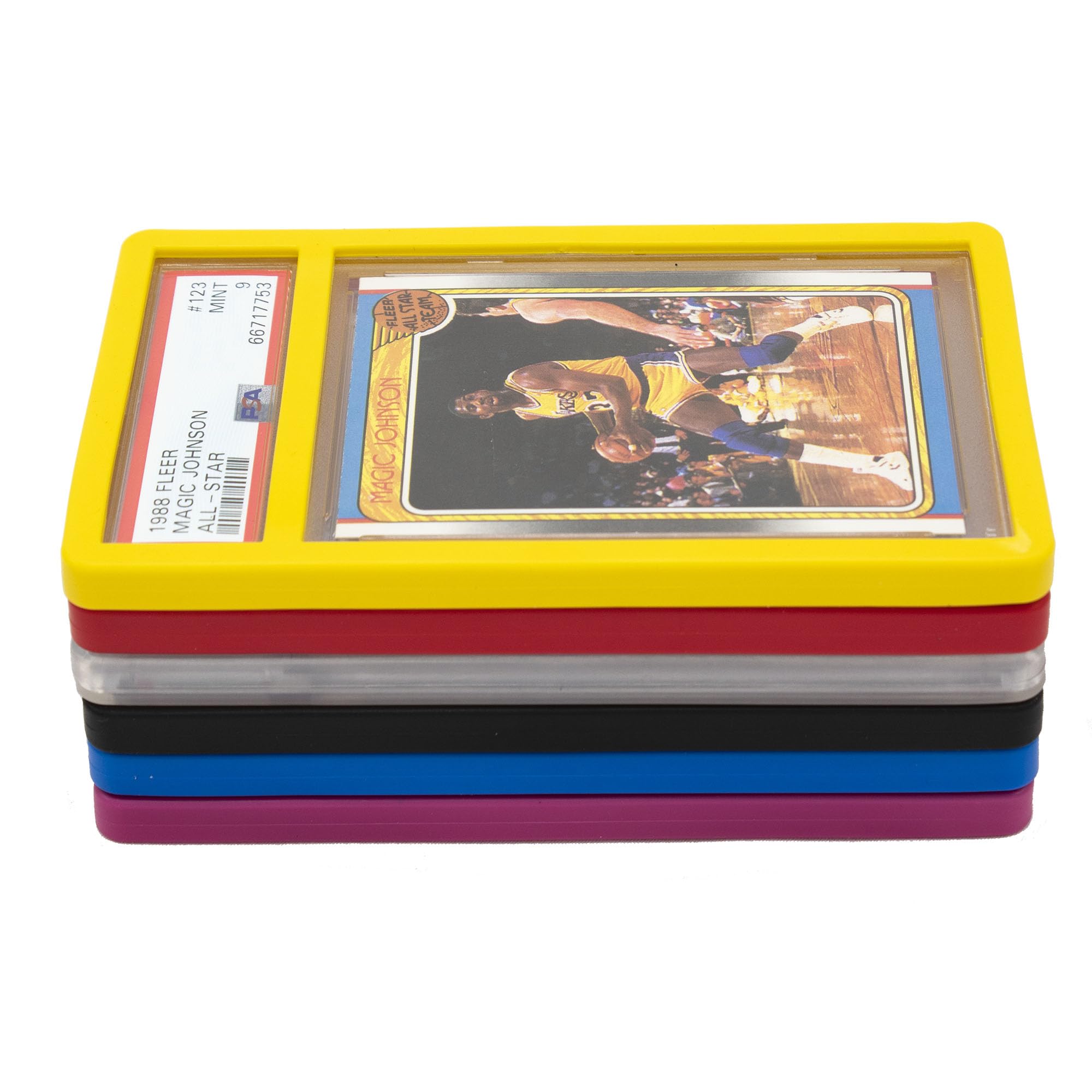Slab Strong PSA Bumper Protective Frame for Graded Card Slabs Silicone Sleeve 6 Colors Available