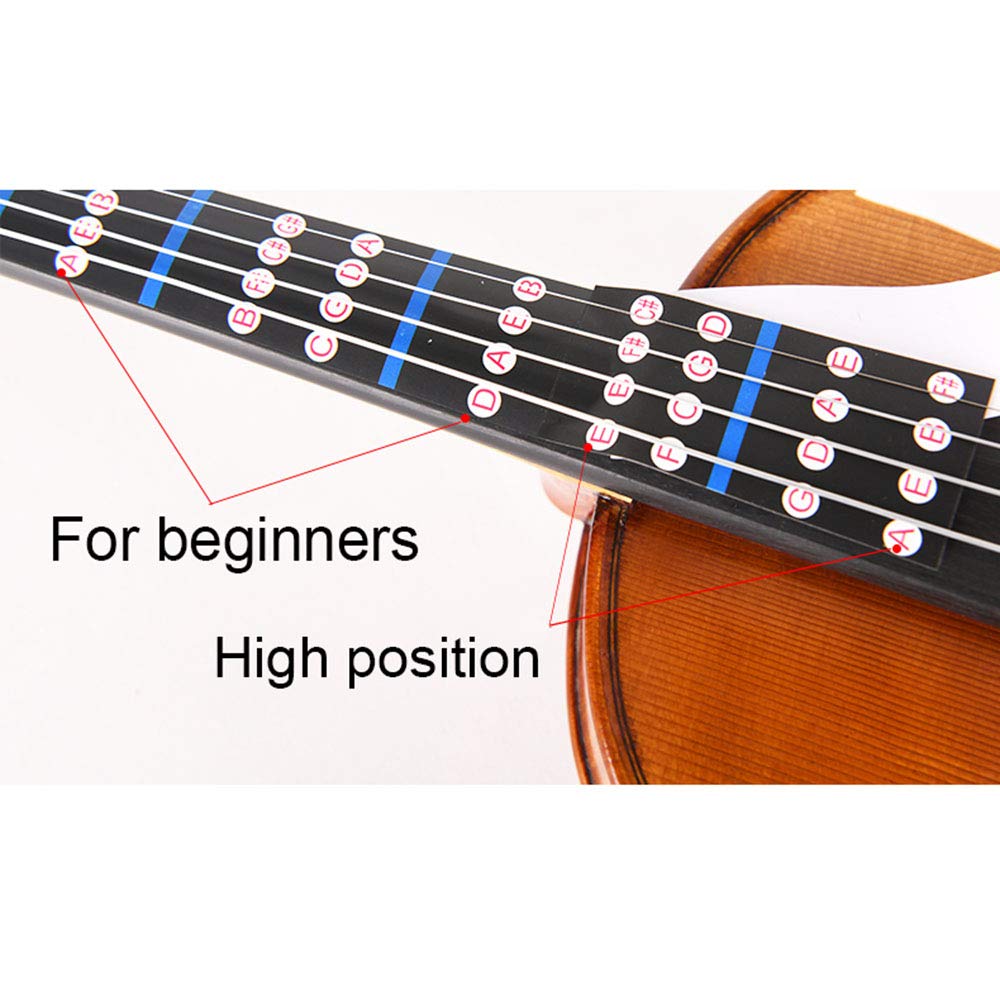 ZRM&E Violin Finger Guide 2PCS 4/4 Fiddle Fingerboard Sticker Violin Fretboard Marker Fiddle Fingerboard Marker